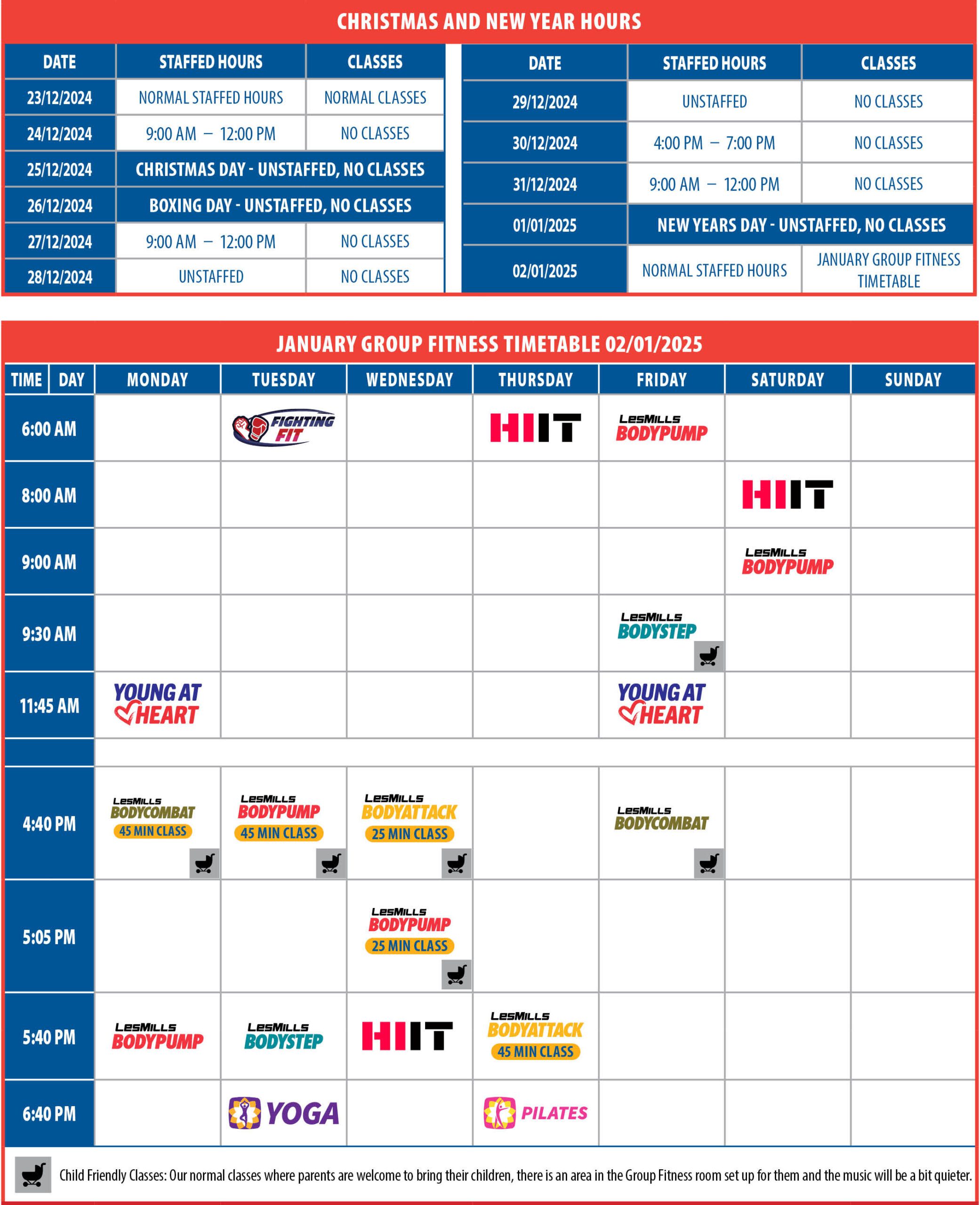 Group Fitness Timetable | Advance Fitness